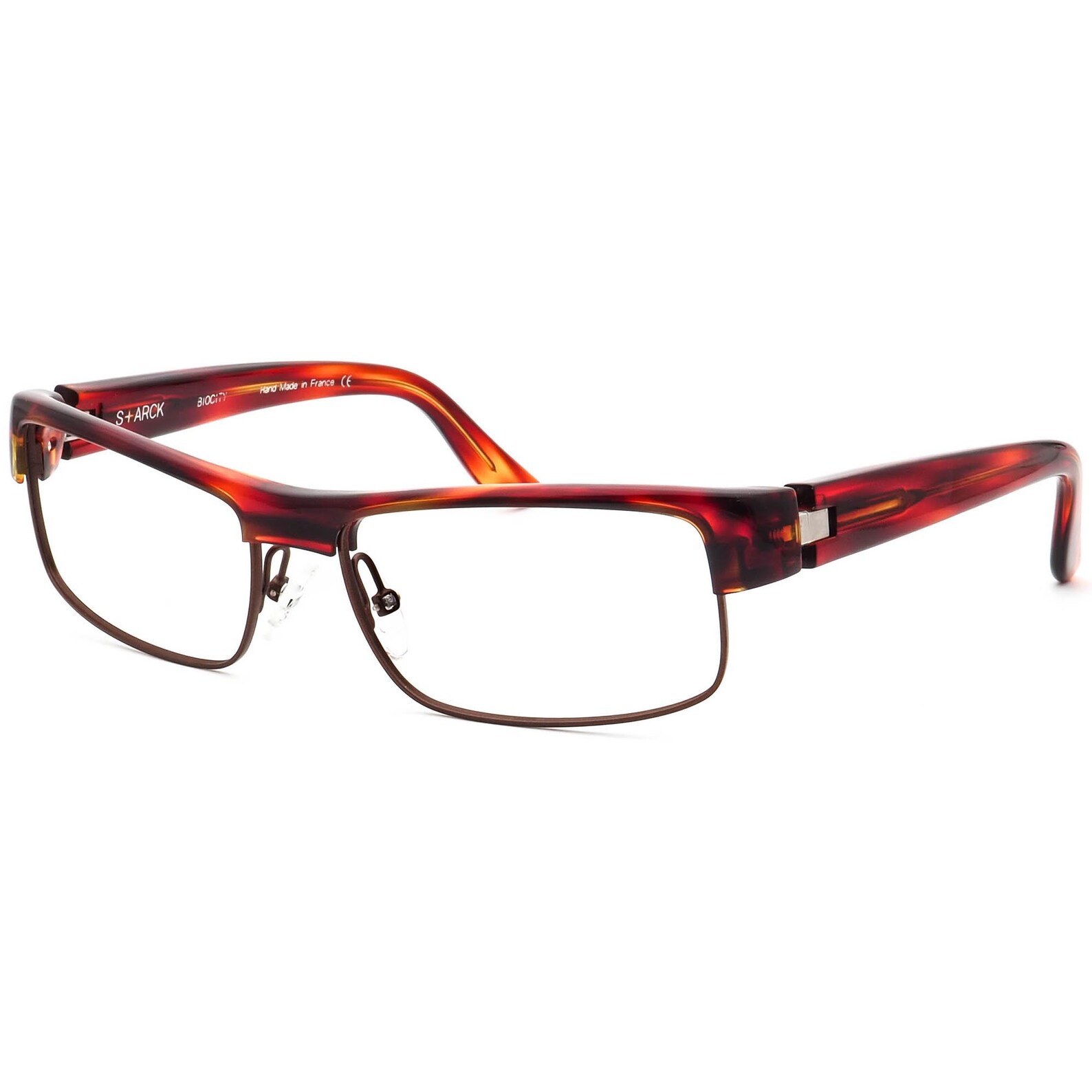 Alain Mikli Eyeglasses Starck PL1003 0013 Biocity Mahogany Havana ...