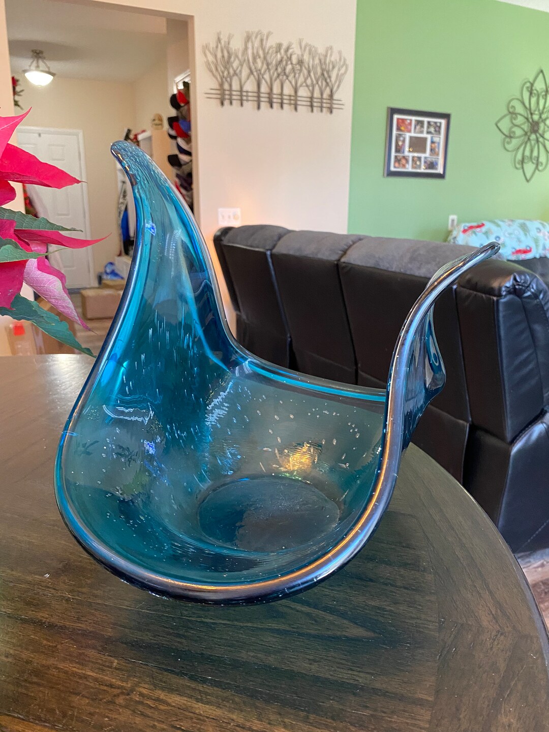 Rare Vintage Italian Blown Glass Wave Sculpture - Etsy