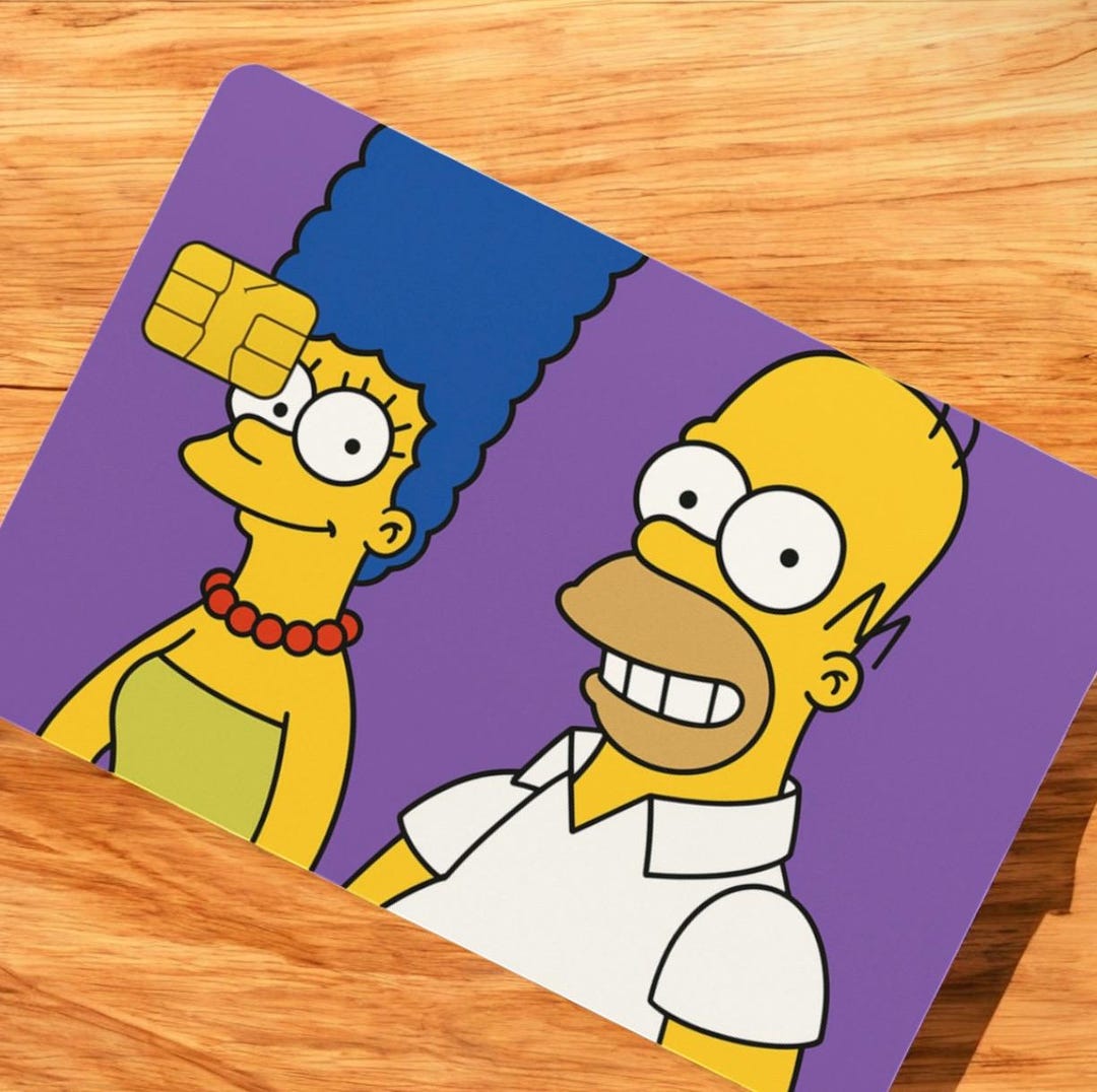 Homer & Marge Simpsons Vinyl Debit Card Skin - Etsy