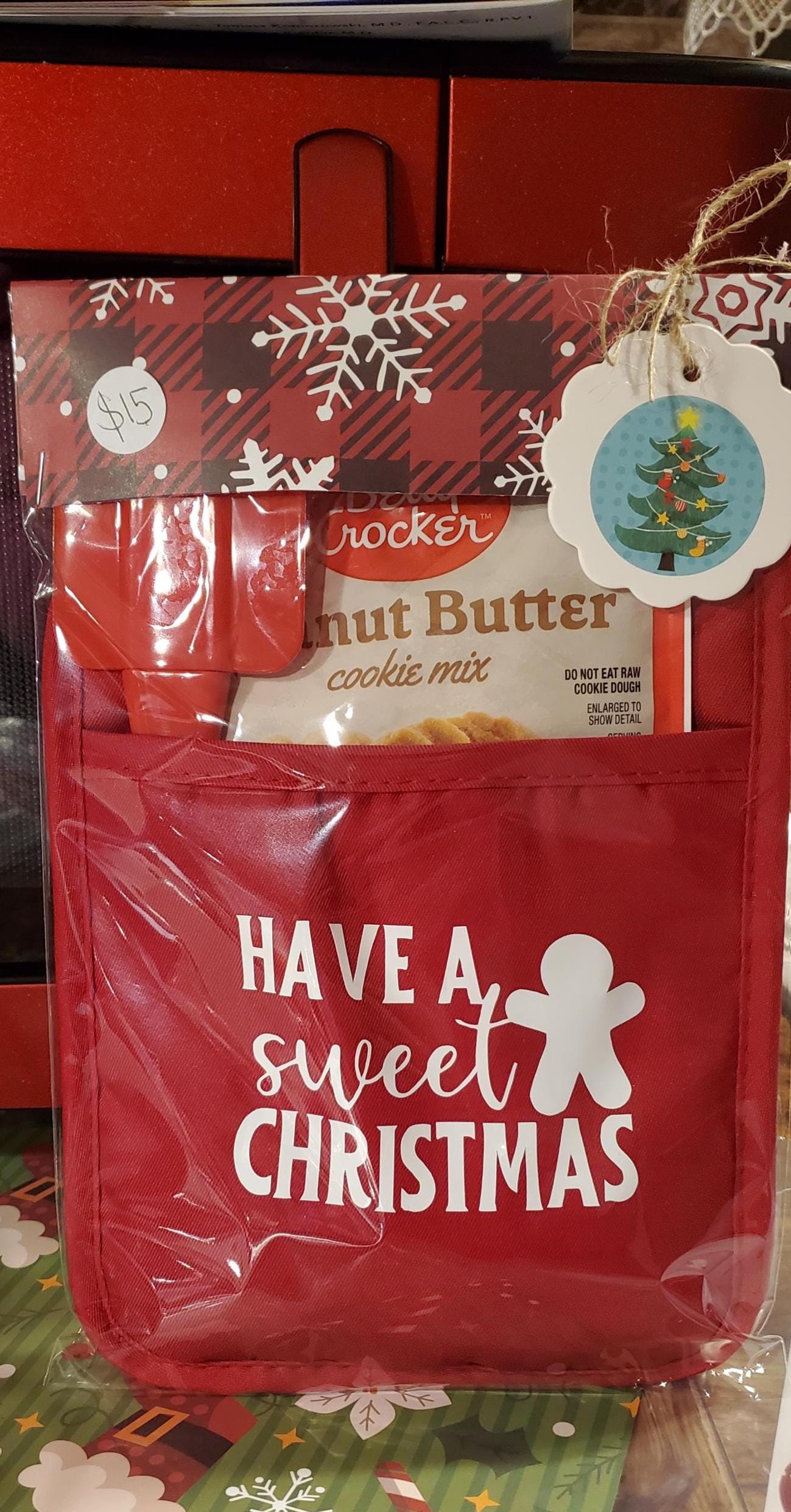 Christmas Potholder Baking Kit Gift Set W/cookie Mix & Holiday Spatula ...