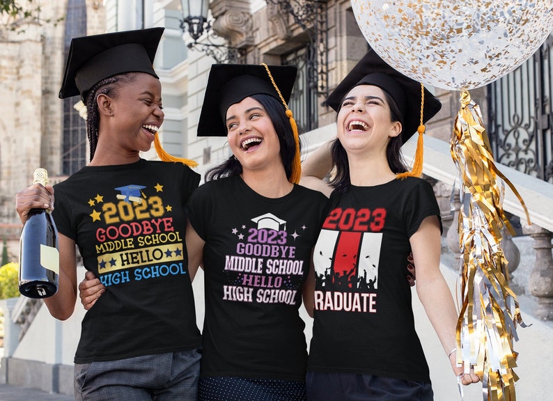Middle School Custom Graduation Shirt, Last Day of Middle School Tshirt ...