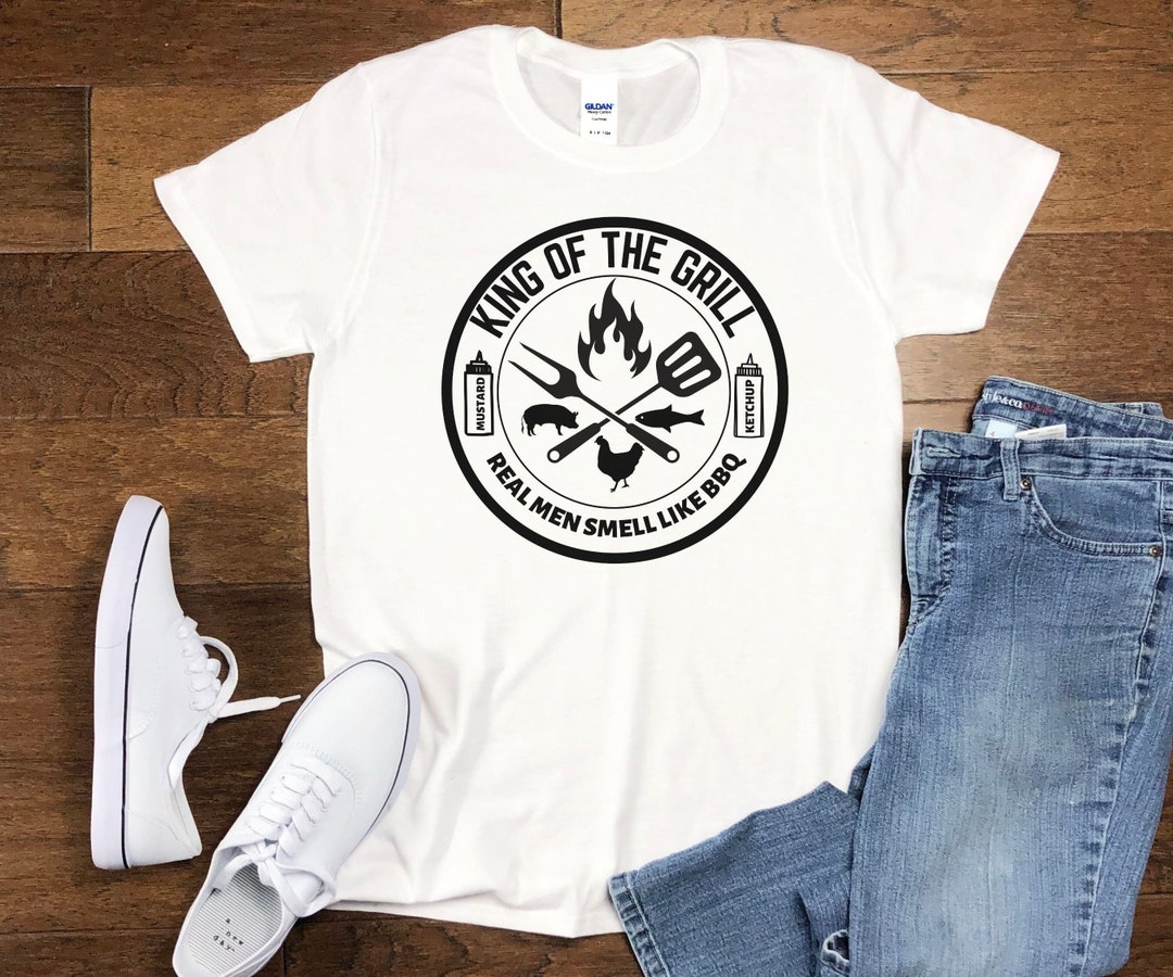 Grilling T-shirt for Dad, King of the Grill Shirt, Grilling Gifts ...