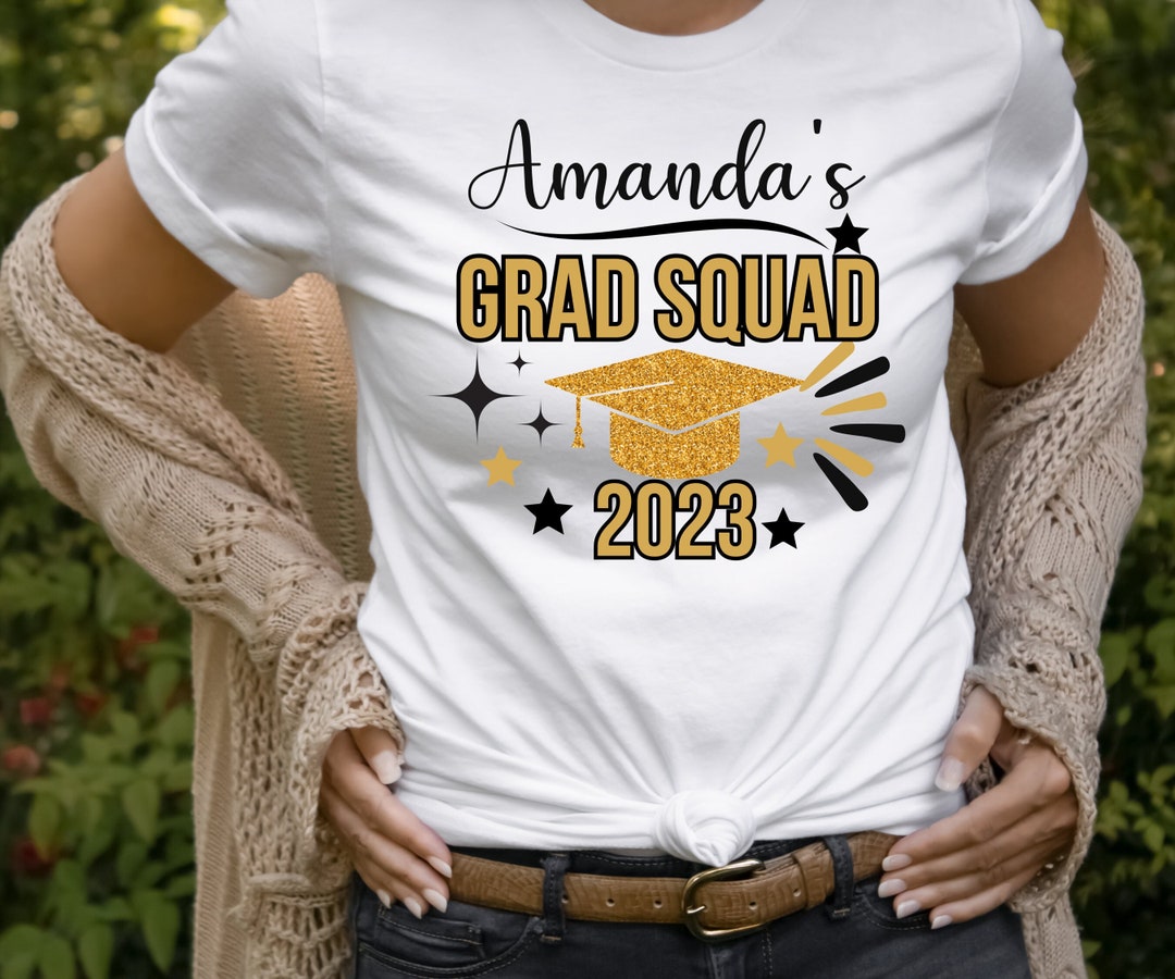 Grad Squad 2024 Shirt, 8th Grade Graduation Shirt, Customized ...