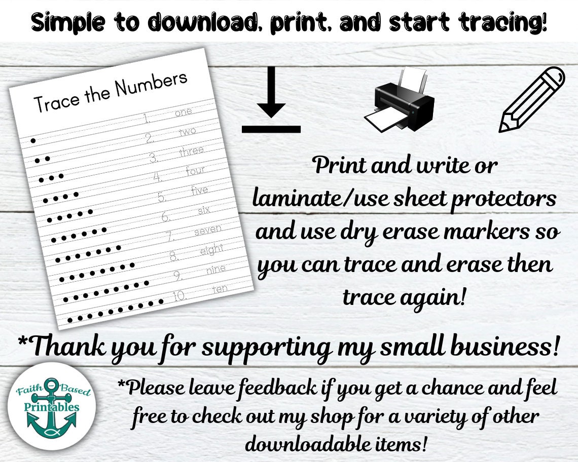 Printable Tracing Worksheet Bundle Alphabet Number Letter Color Shape ...