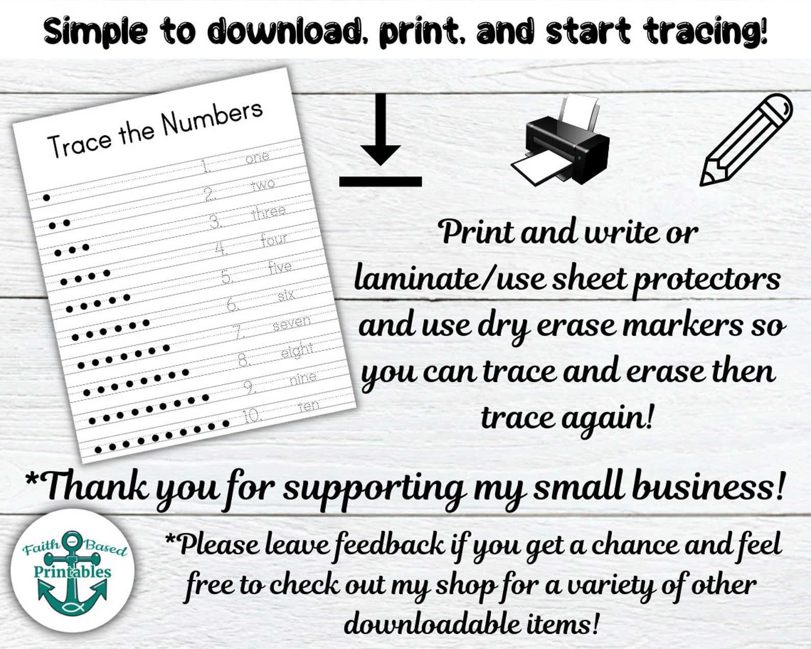Printable Tracing Worksheet Bundle Alphabet Number Letter Color Shape ...