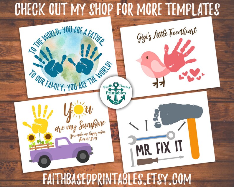 Printable Handprint Card You're Wheelie Great Fathers Day - Etsy