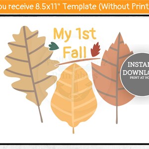 My 1st Fall Leaf Handprint Craft, Footprint Craft, Baby's 1st Fall ...