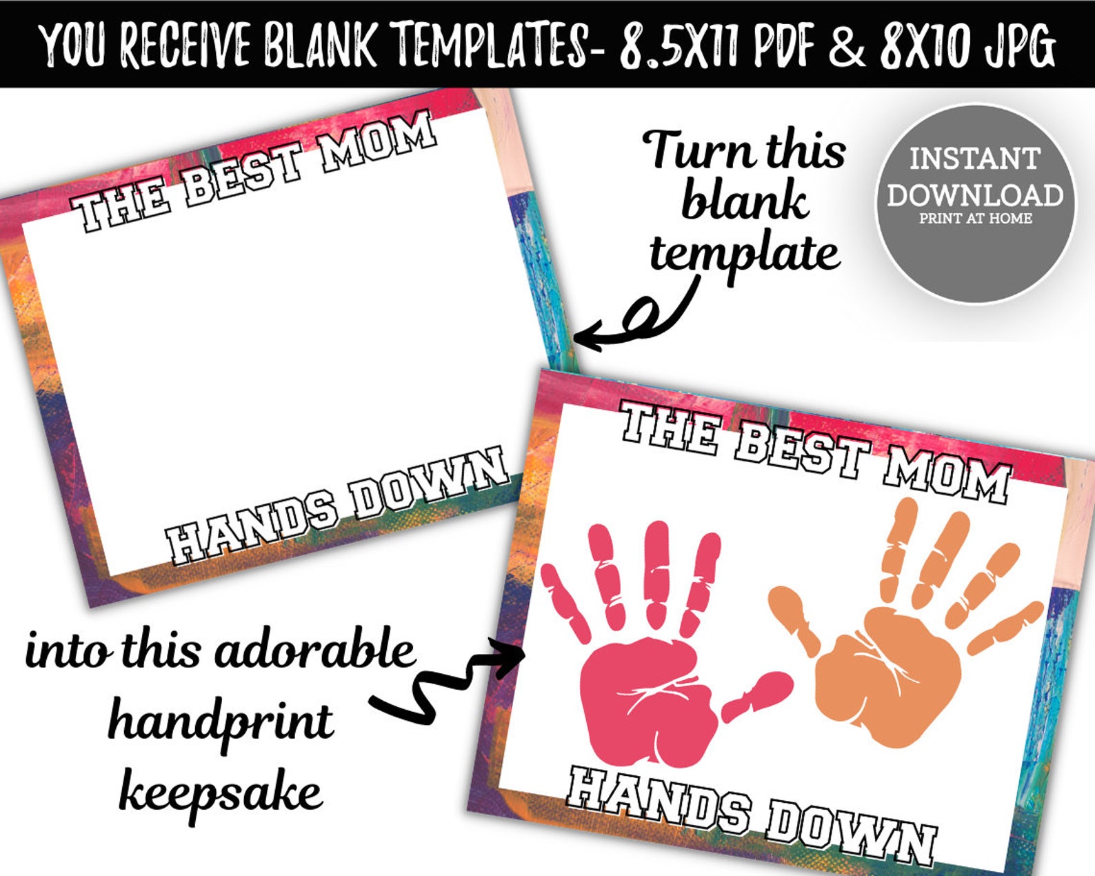 The Best Mom Hands Down Printable Gift for Mother's Day - Etsy