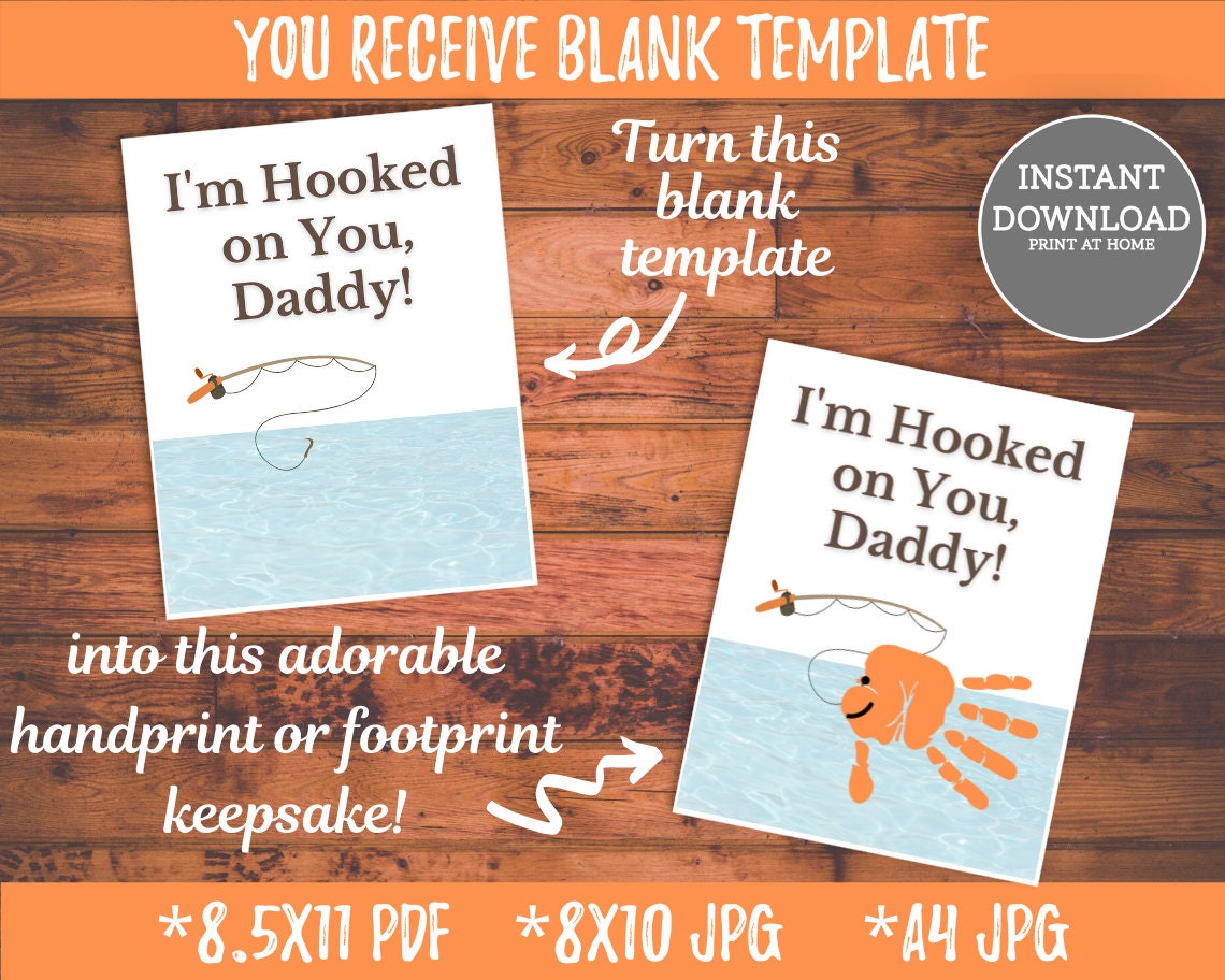 Father's Day Handprint Printable Art for Dad I'm - Etsy