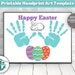 Handprint Bunny Easter Craft Kids Easter Keepsake Happy Easter Art - Etsy