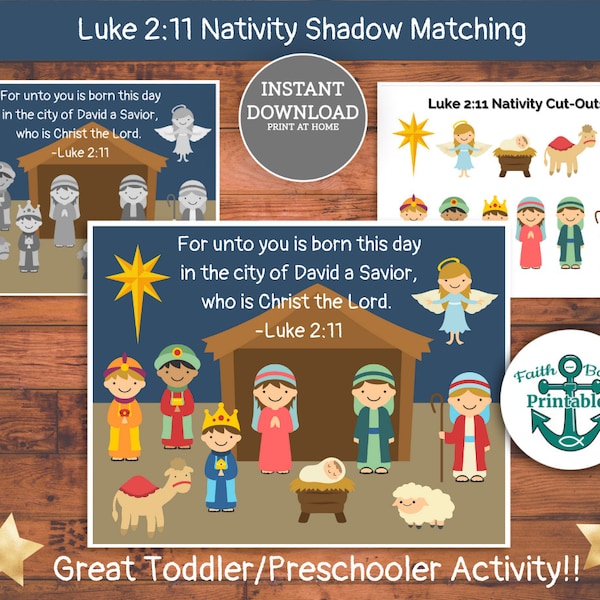 Nativity Scene Printable - Etsy