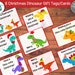 Printable Christmas Gift Tags for Kids Dinosaur Christmas Cards Dino ...
