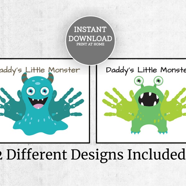 Monster Handprint - Etsy