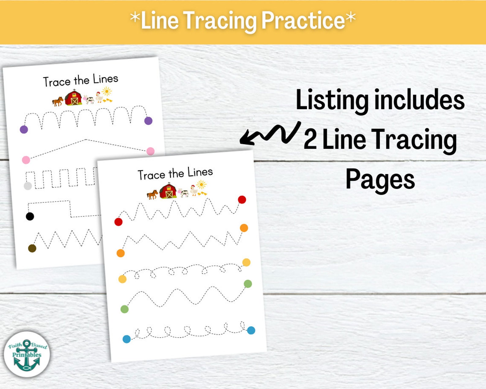 Custom Name Tracing Sheets Handwriting Practice Sheet Farm - Etsy