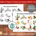 12 Days of Christmas Activities, 12 Days of Christmas Printable Shadow ...