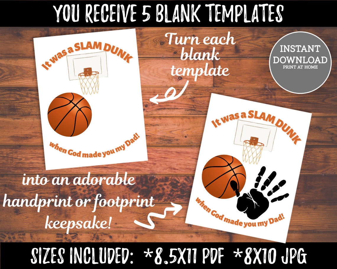 Printable Father's Day Handprint Craft Bundle Sports - Etsy UK