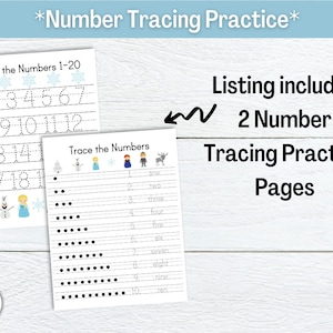 Printable Tracing Worksheets Handwriting Bundle Alphabet Number Letter ...