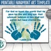 John 3:16 Printable Handprint Art Template Christian Homeschool ...