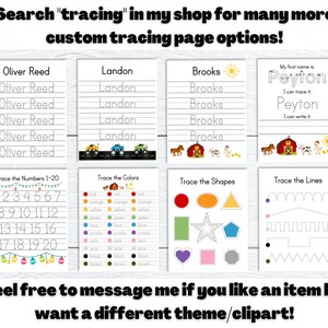 Custom Name Tracing Bundle Handwriting Practice Sheet Monster Truck ...