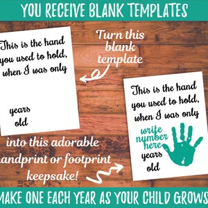 Printable Handprint Keepsake Bundle This is the Hand You Used to Hold ...