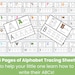 ABC Uppercase Tracing Alphabet Tracing Sheets Printable Bundle Animal ...