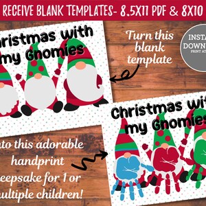 Gnome Christmas Handprint Art Craft Christmas With My Gnomies Hand ...