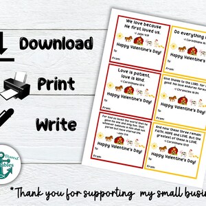 Christian Valentine Cards for Kids Farm Farming Printable Bible Verse ...