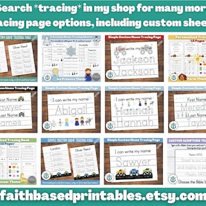 Number Tracing Bundle Numbers 1-20 Printable Trace Handwriting Writing ...