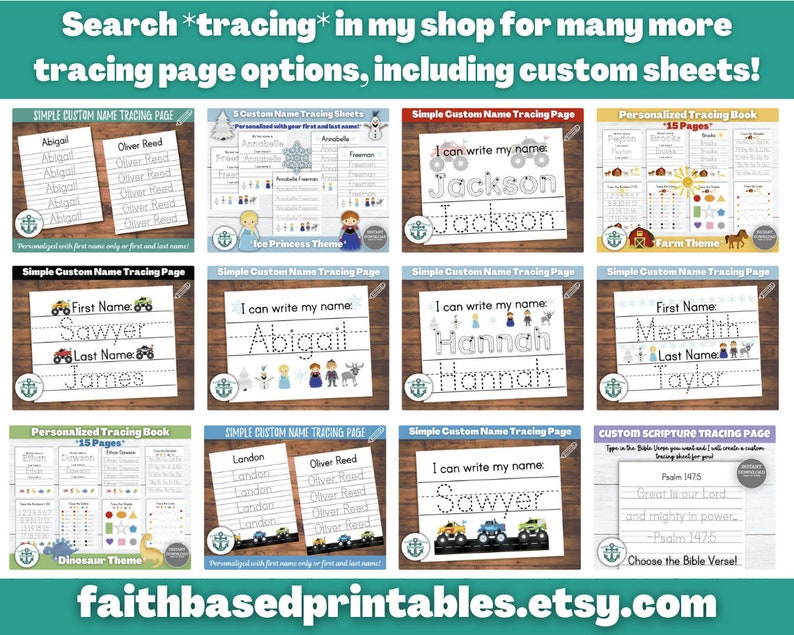 Trace the Alphabet and Number Tracing Sheet Bundle ABC Abcs Letters ...