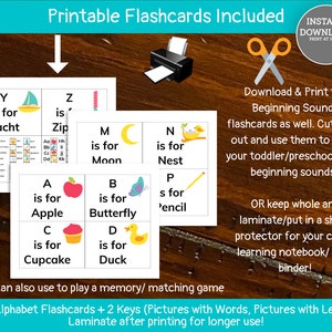 Beginning Sounds Worksheets, Alphabet Matching, Busy Book Preschool ...