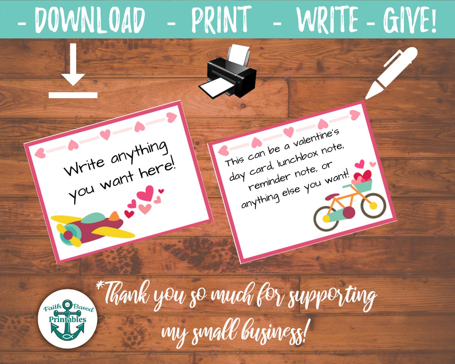 Cute Printable Blank Card Templates for Kids Blank Valentines - Etsy