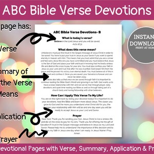 Christian Homeschool Prek Printable ABC Devotion for Kids ABC Bible ...