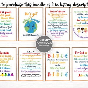God's Top 10 Ten Commandments Printable Sign for Kids Christian Wall ...
