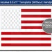 American Flag Handprint Art, Printable Handprint Flag, Hand Print Flag ...