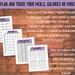Purple Weight Loss Journal Printable Meal Planner Template PDF Weight ...