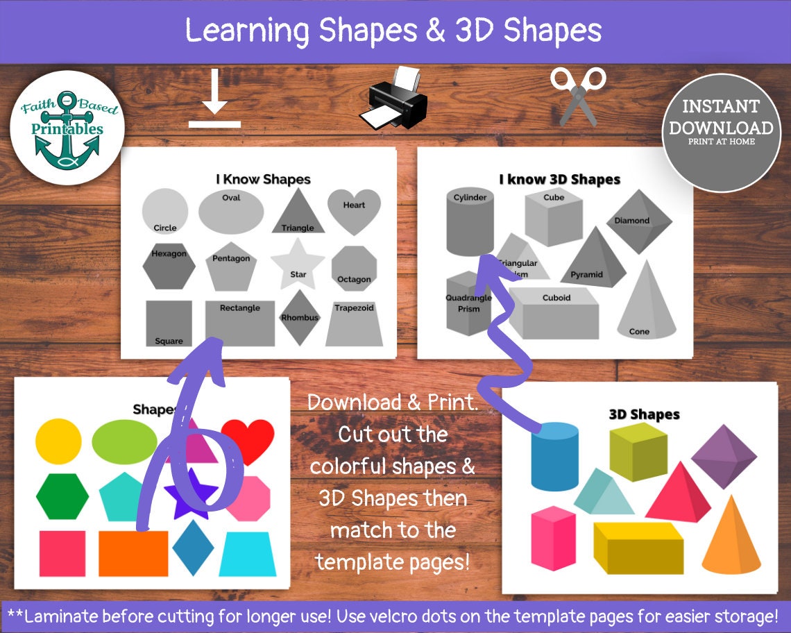 3d Shape Book Printable