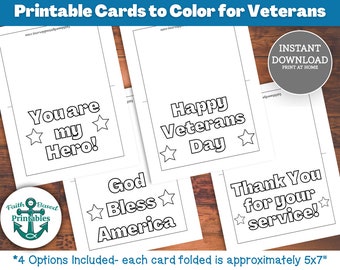 Thank You for Your Service Veteran's Day Gift Coloring - Etsy