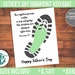 Proverbs 20:7 Printable Fathers Day Footprint Art Righteous Man ...