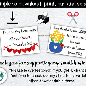 Christian Lunch Box Notes for Kids Lunchbox Notes Bible Verse Note ...