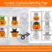 Halloween Matching Game, Pumpkin Matching Activity, Pumpkin Game ...