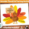 Printable Thankful Turkey for Kids Colorful Thanksgiving Crafts for ...