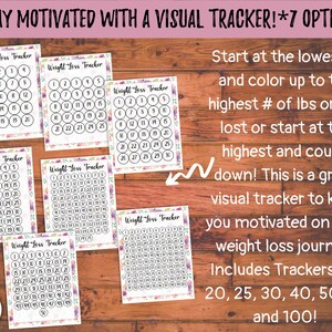 Printable Purple Flower Weight Loss Journal | Fitness Tracker | Health ...