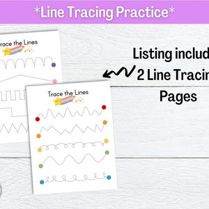 Printable Tracing Worksheet Bundle Cute Sunshine Alphabet Number Letter ...