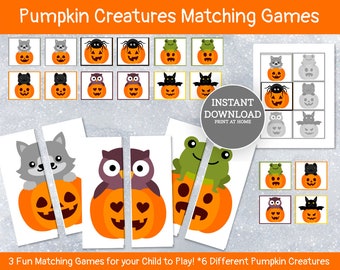 Jack-o-lantern Game Pumpkin Game Educational Activity - Etsy