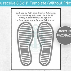 Fathers Day Footprint Art Footprint Craft for Daddy I Love to Wear ...