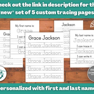 Custom Birthday Tracing Sheet Date of Birth Handwriting Practice ...