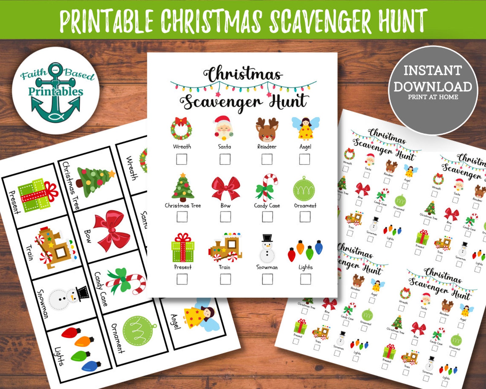 Christmas Scavenger Hunt Printable for Kids Christmas | Etsy