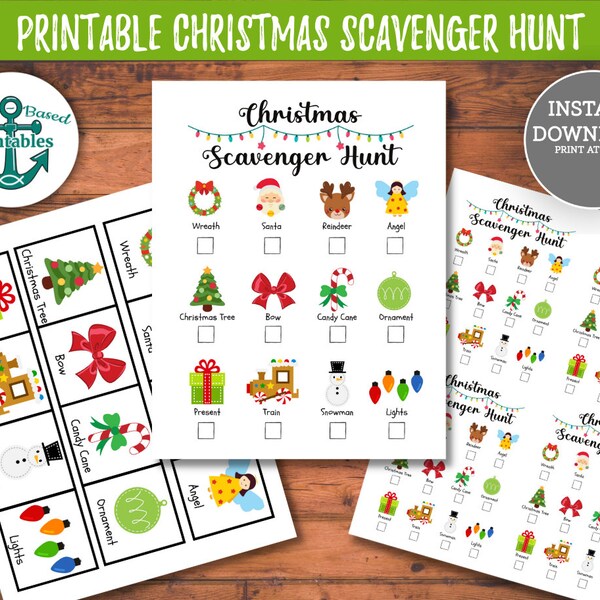 Christmas Scavenger Hunt - Etsy