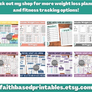 Printable Weight Tracker Daily Weight Log Monthly Weight Loss ...