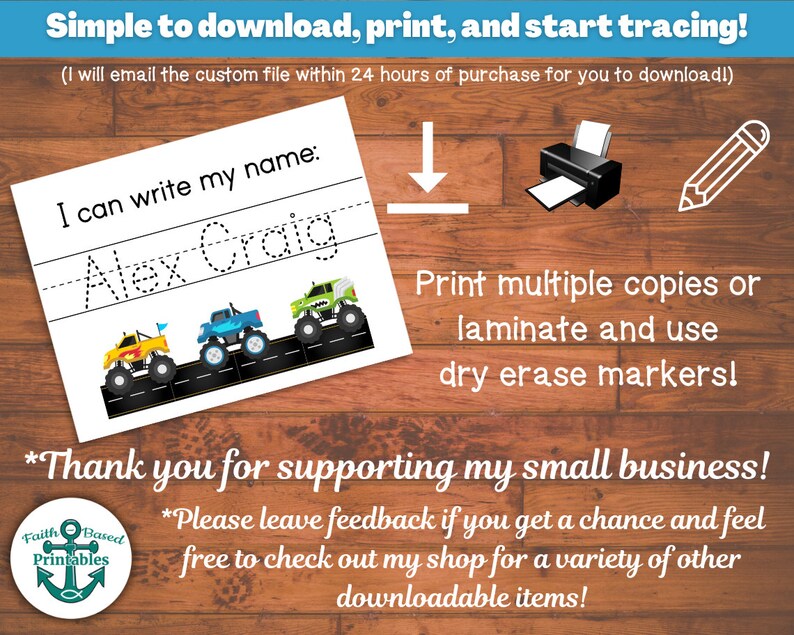 Custom Name Tracing Sheet Handwriting Practice Personalized - Etsy Custom Name Tracing Sheet Handwriting Practice Personalized - Etsy